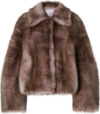 Genny Kurze Shearling-Jacke - Braun