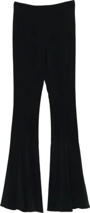 Amen Femme, Pantalons, Noir, Taille: 38 FR Pantalon noir taille haute &eacute;vas&eacute;