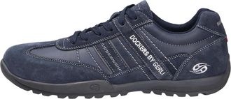 Dockers Homme, Chaussures, Bleu, Taille: 46 EU Suede Baskets