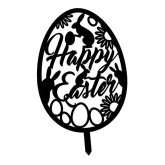 BESPORTBLE Osterdeko Gartenstecker Bunte Ostereier Mit Stabilem Pfahl F&uuml;r Garten Und Terrasse Fr&ouml;hliche Deko F&uuml;r Osterfeierlichkeiten