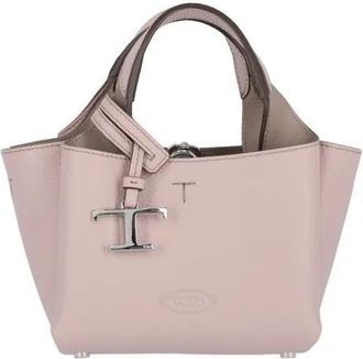 Tod's Tods Hobo Bags - Micro Logo Shoulder Bag In Taupe Leather - Gr. unisize - in Beige - für Damen