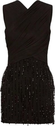 Alberta Ferretti Femme, Robes, Noir, Taille: 38 FR Robe Courte de Jour