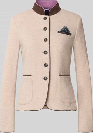 White Label Blazer aus Woll-Mix mit Einstecktuch