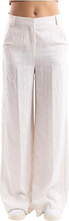 Marella Femme, Pantalons, Blanc, Taille: 40 FR Wide Pantalons