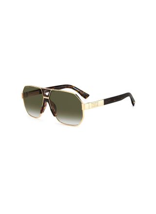 Dsquared2 Dsq D2 0028/s 06J/9K GOLD HAVANA Sunglasses Unisex Metal, Standard, 12