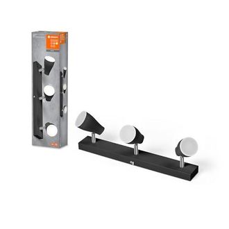 Ledvance LED SPOT PEAR PELIR PLAD CLUSE SPOT 430 mm, noir, 12,9W, 630LM, offre une lumière dirigée avec une couleur de lumière blanche chaude, avec des project