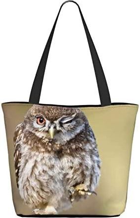 AOOEDM Hibou mignon (2) sac &agrave; provisions pour femme 13 x 11 x 7 pouces. Le cadeau parfait pour la Saint-Valentin. Cest de la Saint-Valentin pour maman, fille