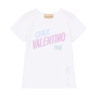 Valentino Chez Valentino 1960 Grafik T-Shirt - - Tops - Damen - Wei&szlig; - S