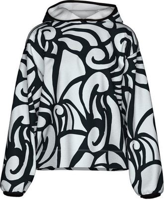 Trigema Kapuzensweatshirt TRIGEMA Hoodie mit abstraktem Allover-Print