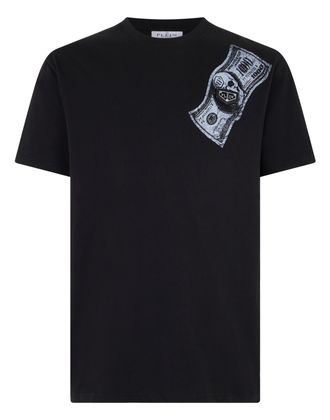 Philipp Plein Kurzarm-Rundhals-T-Shirt Skull