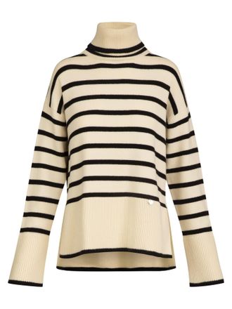 Apart Fashion Damen oversized trui Pullover, Creme-schwarz, 44-46 EU