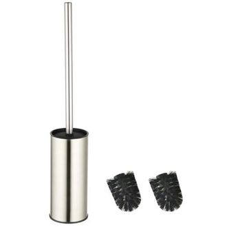 BGL Fashion Brosse de Toilette et Support, Brosse de Toilette en Nickel, Support de Brosse WC Autonome en Acier Inoxydable pour Le Nettoyage de Salle de Bain