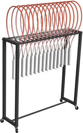 Generic Sportlicher Badmintonschl&auml;gerhalter Mit Rollen, Platz for 15 Schl&auml;ger, Geigenaufbewahrungsorganizer for Heim-Fitnessstudio