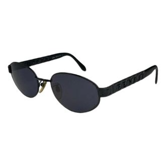 Fendi Lunettes de soleil Vintage en m&eacute;tal Pre-owned - Femme - Pre-owned - Noir - Taille: ONE Size