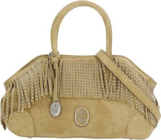 Ash Ash, Femme, Sacs, Vert, Taille: ONE Size Sac bandouli&egrave;re en cuir su&eacute;d&eacute;