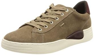 Geox Femme D Lauressa B Sneakers, Dk Beige/Dk Burgundy, 38 EU