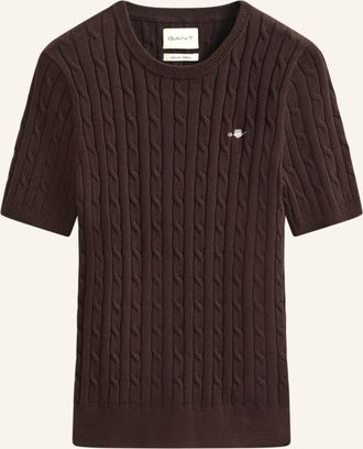 GANT Strickshirt braun