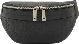 Ferragamo Sac banane Gancini en cuir Pre-owned - Femme - Pre-owned - Noir - Taille: ONE Size