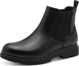 Tamaris Bottines Chelsea 1-25440-45 pour femme, en cuir noir, taille 40 EU, Cuir noir, 40 EU