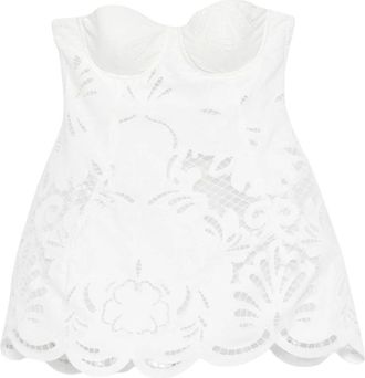 Giuseppe Di Morabito Femme, Robes, Blanc, Taille: 34 FR Mini-robe Brod&eacute;e