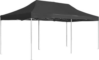 vidaXL Vidaxl - Tente de réception pliable Aluminium 6 x 3 m Anthracite