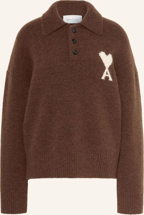 Ami Ami Paris Pullover Mit Alpaka braun