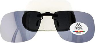 Montana Eyewear Montana - CLIP C2 Sur-lunettes Gris polarisé concues pour les lunettes en plastique et acétate Taille M livré avec etui