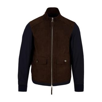 The Jack Leathers Owen Perfo Mix Lederjacke f&uuml;r Herren - - Jackets - Herren - Braun - 2XL