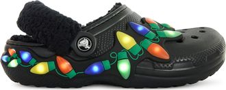Crocs Pantoletten Crocs Classic Lined Holiday Lights Clog 212054 Schwarz