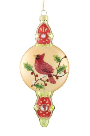 Gift Company Christbaumkugel, Vogel Zapfen, gold Gift Company