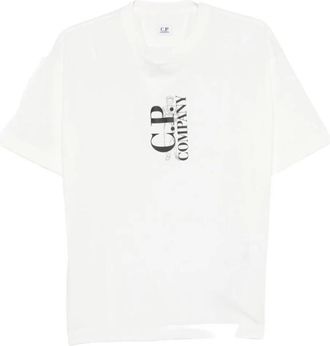 C.P. Company C.p. Company, Homme, Tops, Blanc, Taille: XL T-Chemises