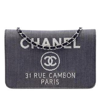 Chanel Pre-owned Wallet On Chain - - Pre-owned - Damen - Blau - ONE SIZE