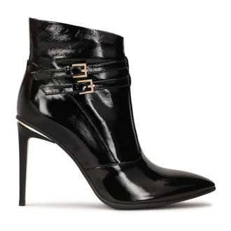 Kazar Klassische schwarze Lackleder-Stiletto-Stiefel - - Shoes - Damen - Schwarzk - 36 EU