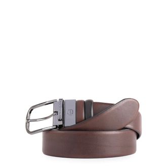 Piquadro Homme, Accessoires, Brun, Taille: ONE Size Ceinture en cuir avec boucle &agrave; ardillon