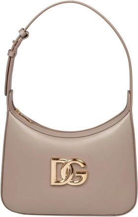 Dolce & Gabbana Hobo Bags - 3.5 Leather Shoulder Bag - Gr. unisize - in Rosa - f&uuml;r Damen