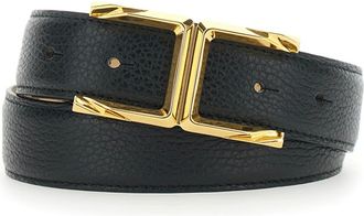 Elisabetta Franchi Femme, Accessoires, Noir, Taille: XS Ct88S62E2110 Leather Belt