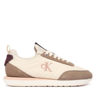 Calvin Klein Sneakers Calvin Klein Retro Runner Lace Up Sock YW0YW02060 Creme