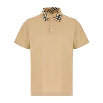 Burberry Woll-Polohemd - - Tops - Damen - Beige - XS