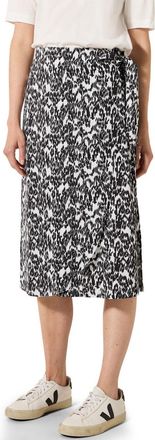 Cecil Wrap Skirt AOP Vanilla White XL