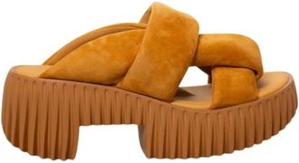 4CCCCees 4Ccccees, Femme, Chaussures, Beige, Taille: 38 EU Sandalo imbottito