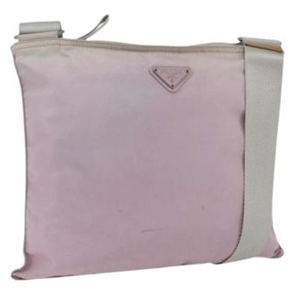 Prada Sac bandouli&egrave;re Pre-owned Vintage en nylon - Femme - Pre-owned - Rose - Taille: ONE Size