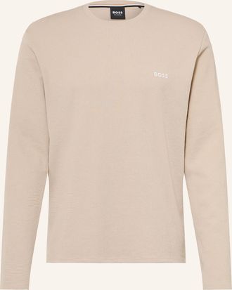 HUGO BOSS Schlafshirt Waffle beige