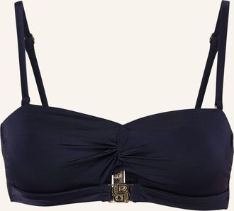 HUGO BOSS Bandeau-Bikini-Top Double B blau