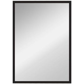 HOMCOM Miroir Rectangulaire Miroir de Salle de Bain Rectangulaire 50x70 cm Miroir Mural Décoratif pour Salon Entrée Hall dentrée Horizontal ou Vertical Blanc