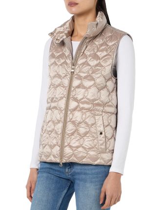 Geox Damen W Myluse Vest Jacket, Simply Taupe, 46 (D40)