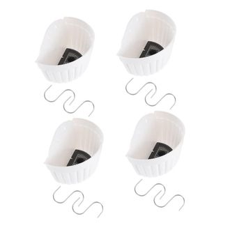 Yardwe 4-teiliges Wandbehang-blumentopf-Set Grün Für Die Inneneinrichtung Einfach Zu