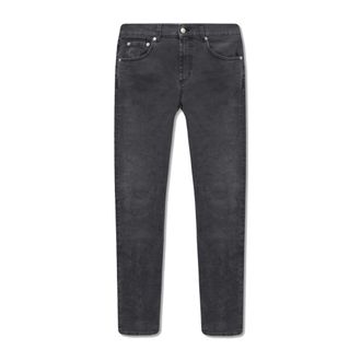 Alexander McQueen Jeans mit besticktem Logo f&uuml;r M&auml;nner - - Jeans - Herren - Schwarzk - XL