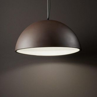 Millumine Suspension Folk En M&eacute;tal Marron Diam&egrave;tre 40
