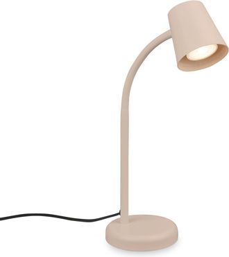 Briloner Schreibtischlampe mit Kabelschalter, schwenkbar, GU10, max. 9W, Tischlampe, Lampe, Nachttischlampe, Tischleuchte, Deko, Bürolampe, Leselampe Bett, Les