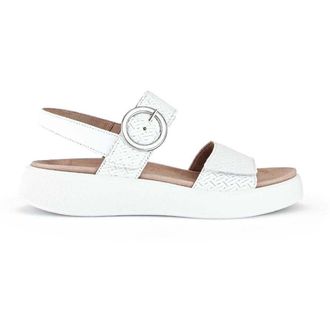 Gabor Sandales en cuir &agrave; talon compens&eacute;